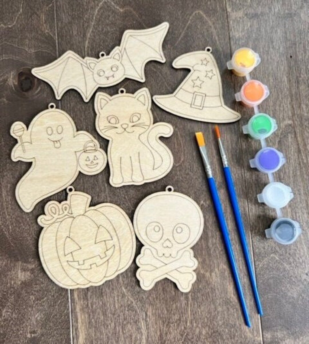 Halloween DIY Paint Kit - Paint and Brush Included - Etsy