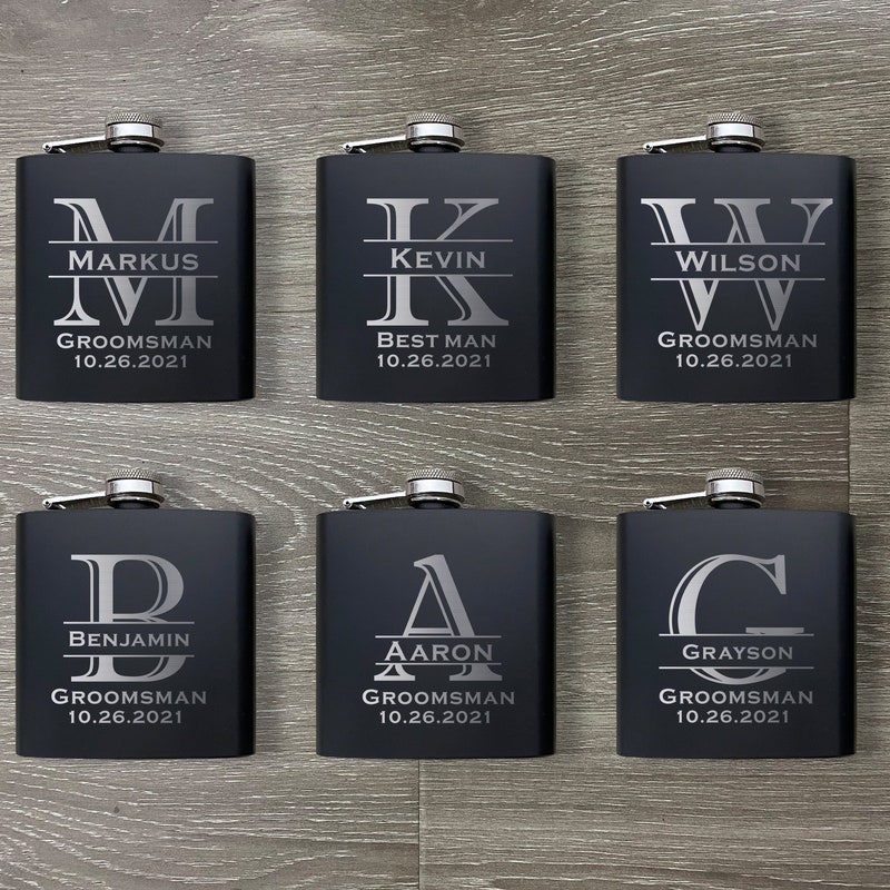 Groomsmen Flasks - Etsy