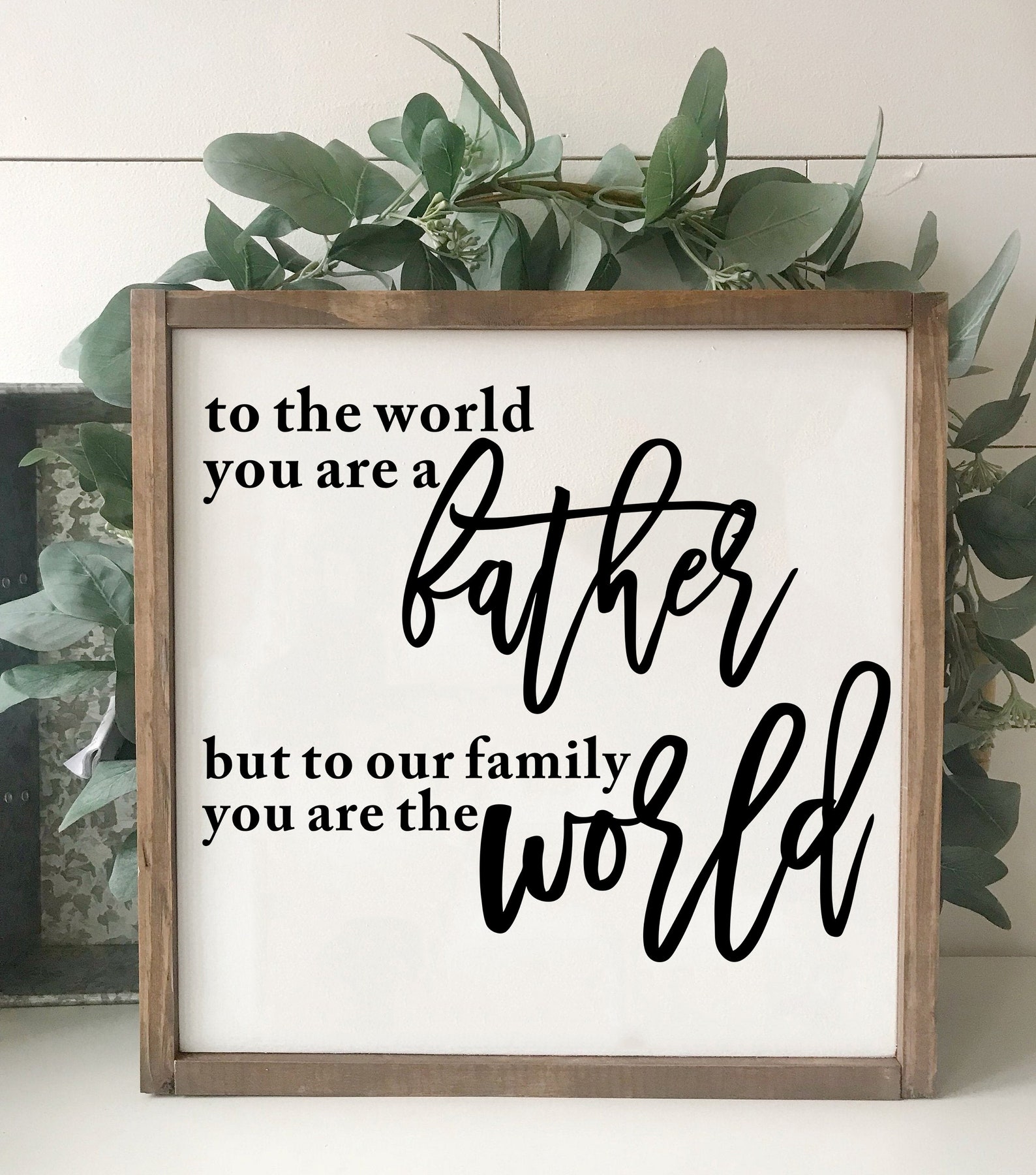 To the World You Are A Father, but to Our Family You Are the World, Svg ...