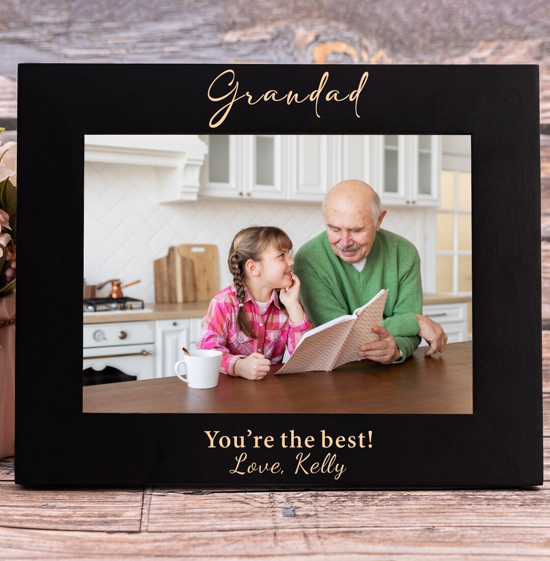 Grandad Fathers Day Gift From Granddaughter Grandson, Personalized ...