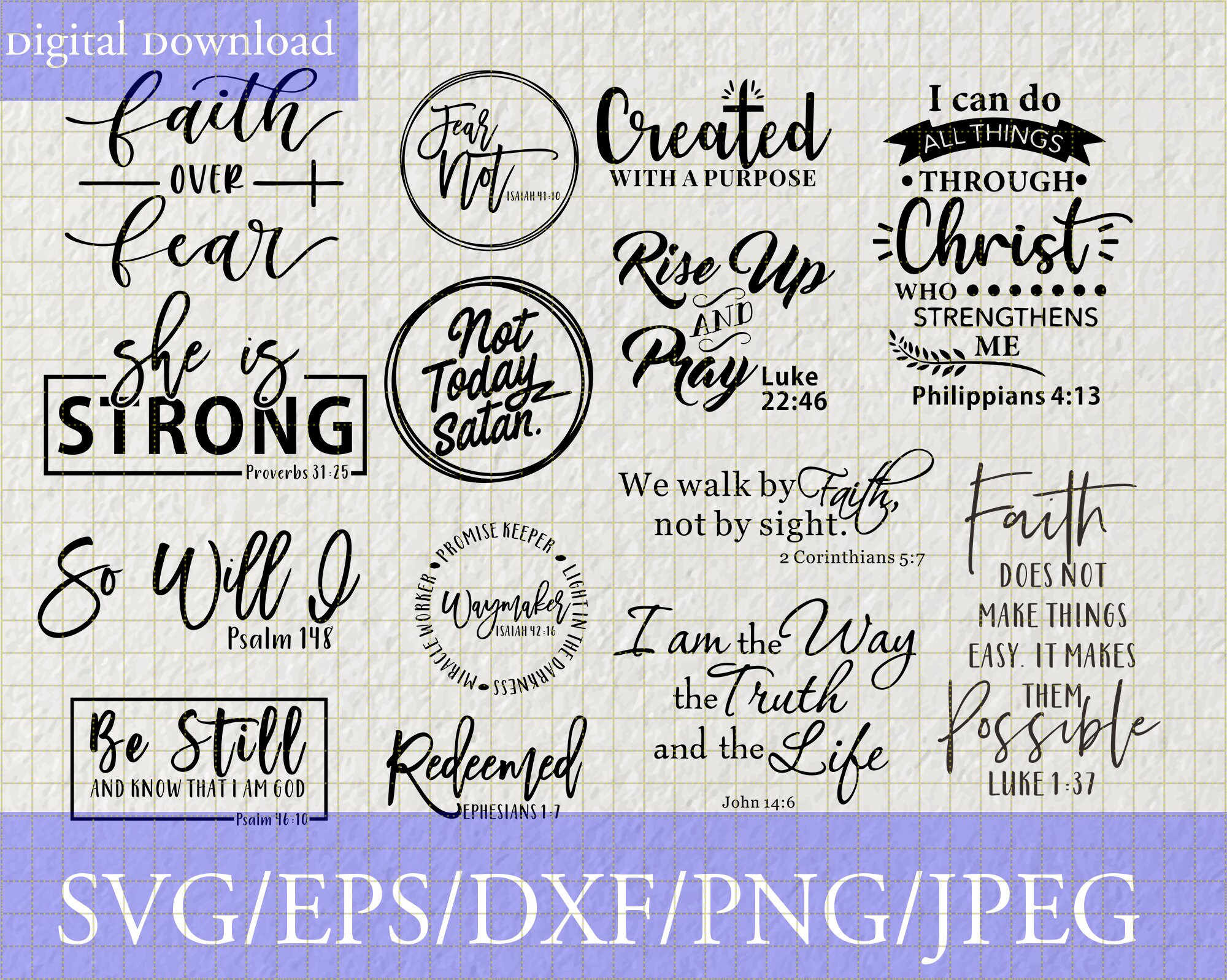 Christian Svg Christian Quote Svg Bible Svg Religious Svg | Etsy