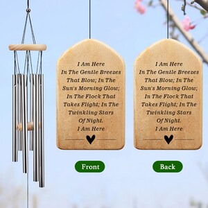 Memorial Wind Chimes, Sympathy Wind Chime for Loss of Love One ...