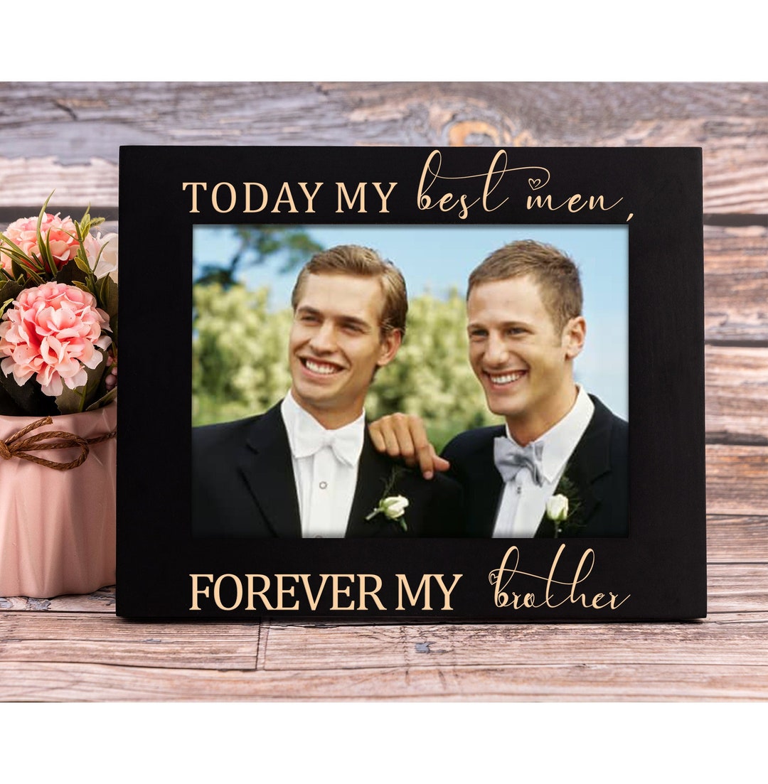 Personalized Best Man Picture Frame, Best Friend Groomsmen Wedding Gift ...