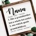Nana Definition, Nana Svg, Grandma Svg File, Nana Wood Sign, Grandma ...