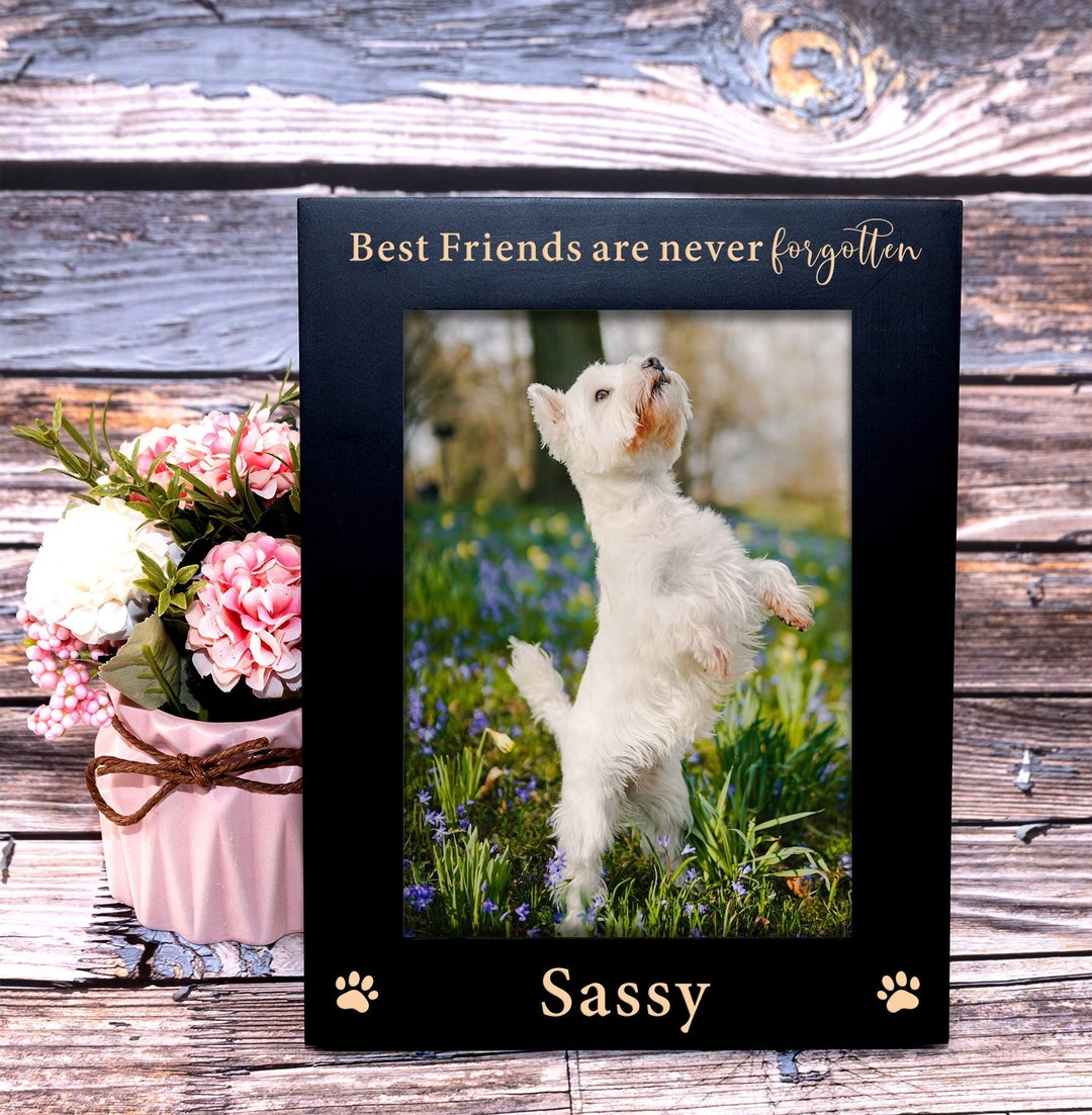 Custom Pet Memorial Picture Frame, Loss of Dog, Pet Remembrance, in ...