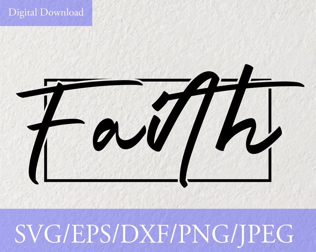 Faith SVG Cut File,dxf, Clipart, Printable, Cricut - Etsy