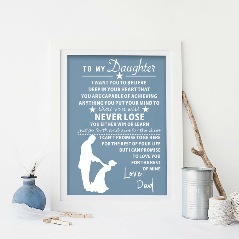 To My Daughter Love Dad Svg Daughter Svg to My Daughter I - Etsy