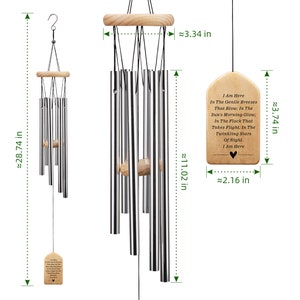 Memorial Wind Chimes, Sympathy Wind Chime for Loss of Love One ...