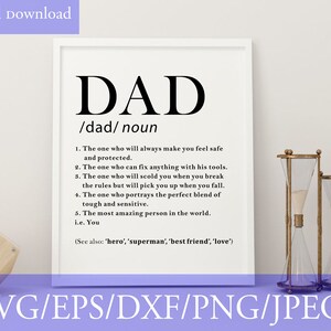 Dad Definition Svg, Father’s Day Svg, Father's Day Gift, Dad SVG, Dad ...