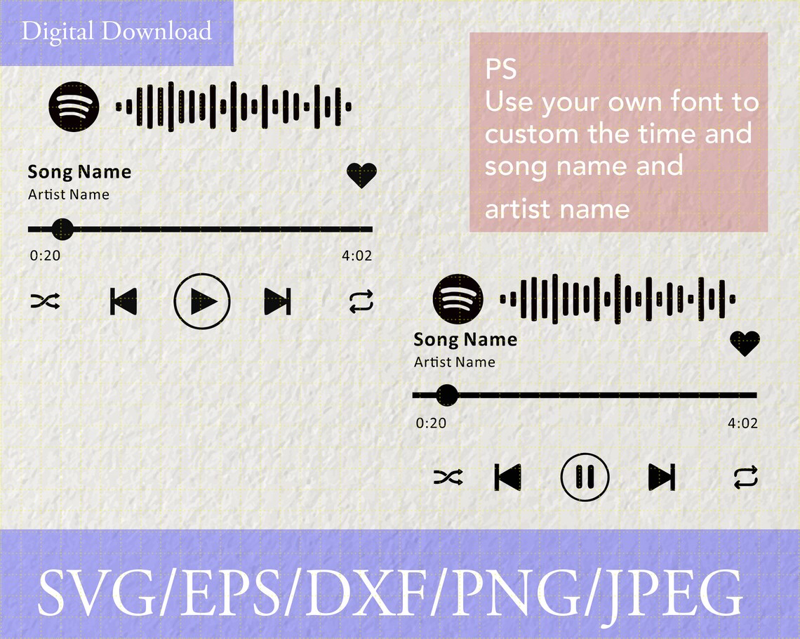 Music Player SVG Play Button SVG Audio Control Buttons Svg - Etsy