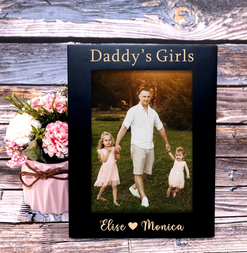 Daddy's Girls Picture Frame Father's Day Gift for Dad - Etsy