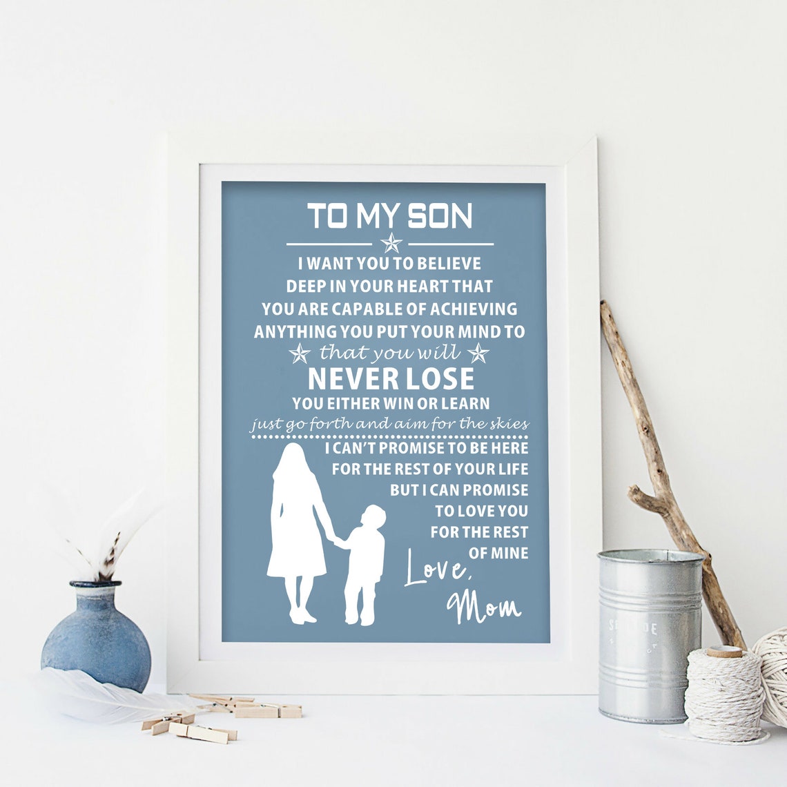 To My Son Love Mom Svg Son Svg to My Son I Want You to | Etsy