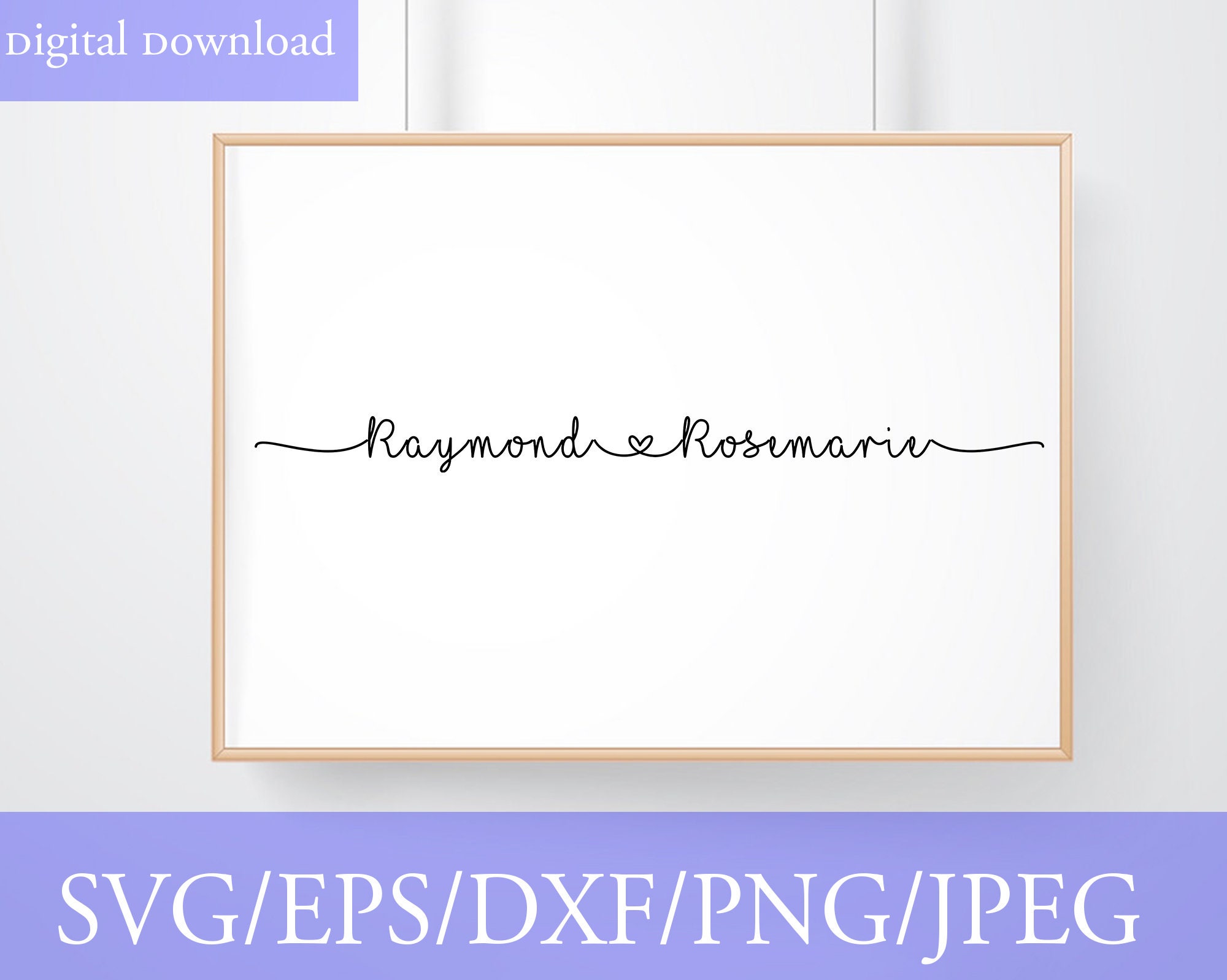 Custom Name Svg Custom Name Cut File Cursive Custom Name - Etsy