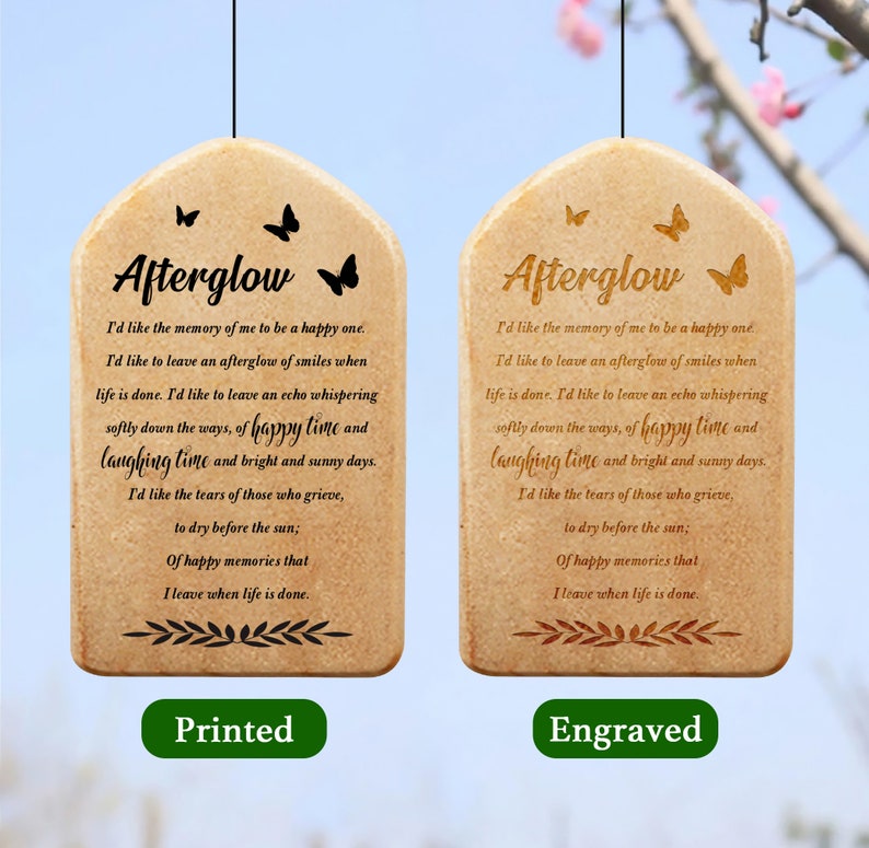 Memorial Wind Chime for Loss of Loved One Sympathy Wind Chime - Etsy