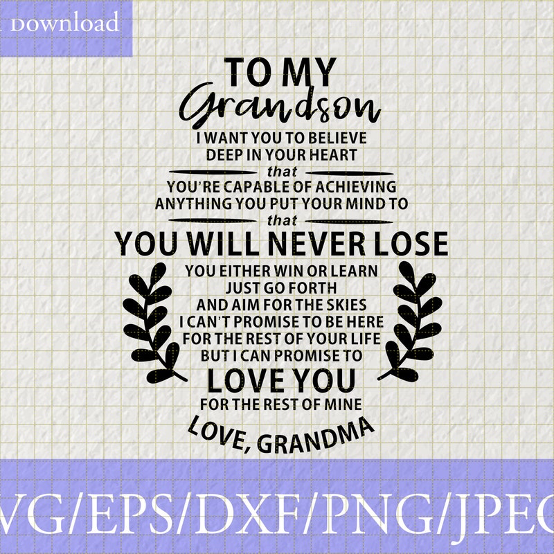 Grandson Svg - Etsy UK