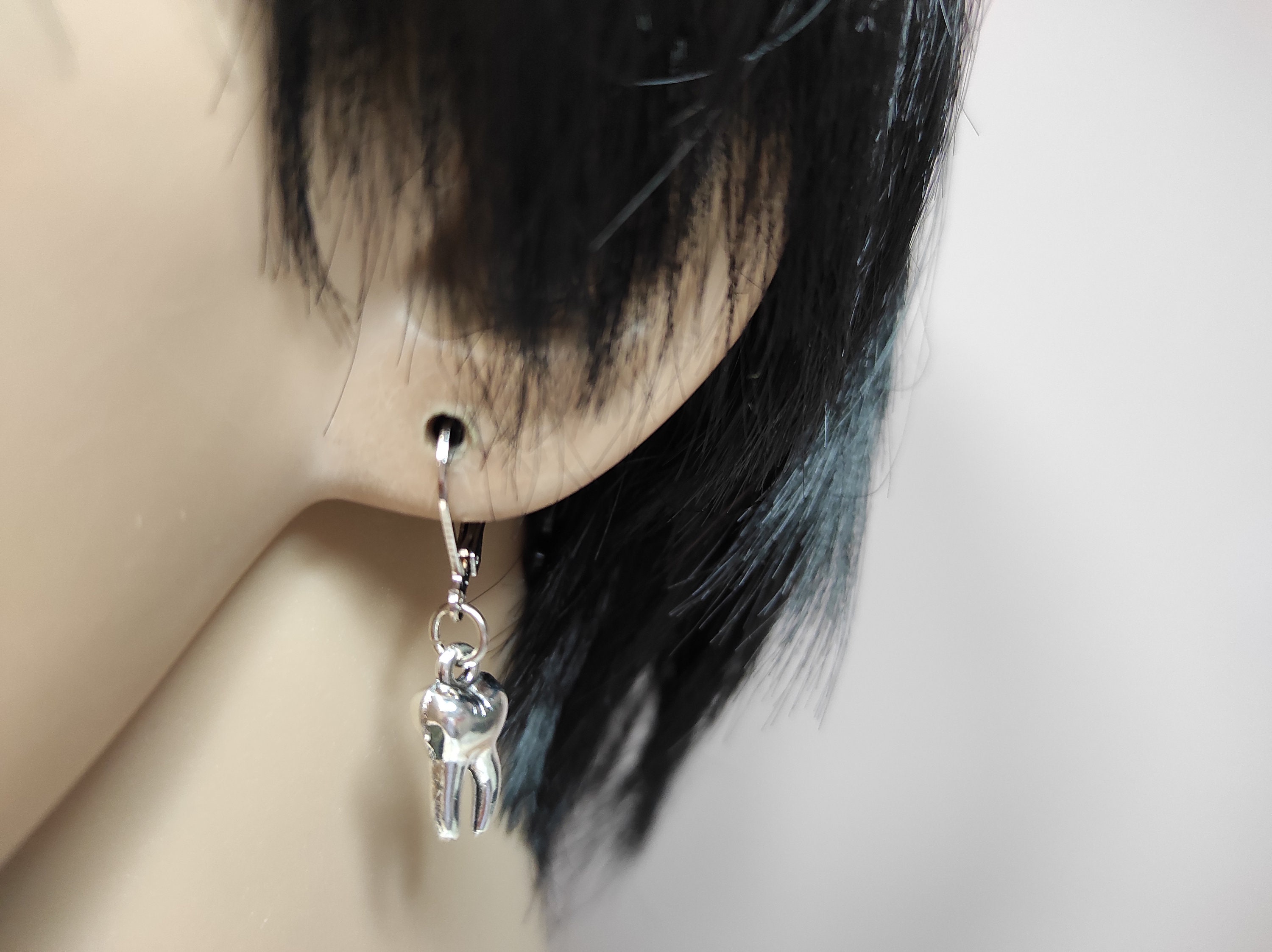 Tooth Earrings Teeth Earrings Teeth Jewelry Tooth Jewelry - Etsy UK