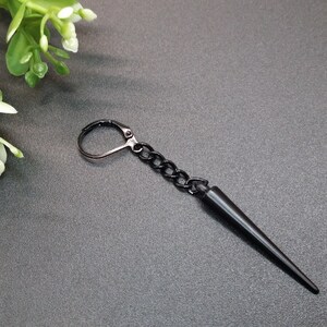 Black Acrylic Spike Dangle Black Spike Earring Long Spike - Etsy