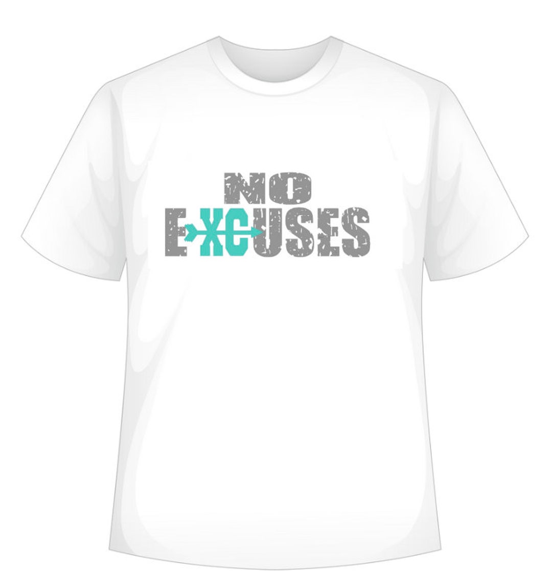 NO Excuses Cross Country Athletic Tee - Etsy