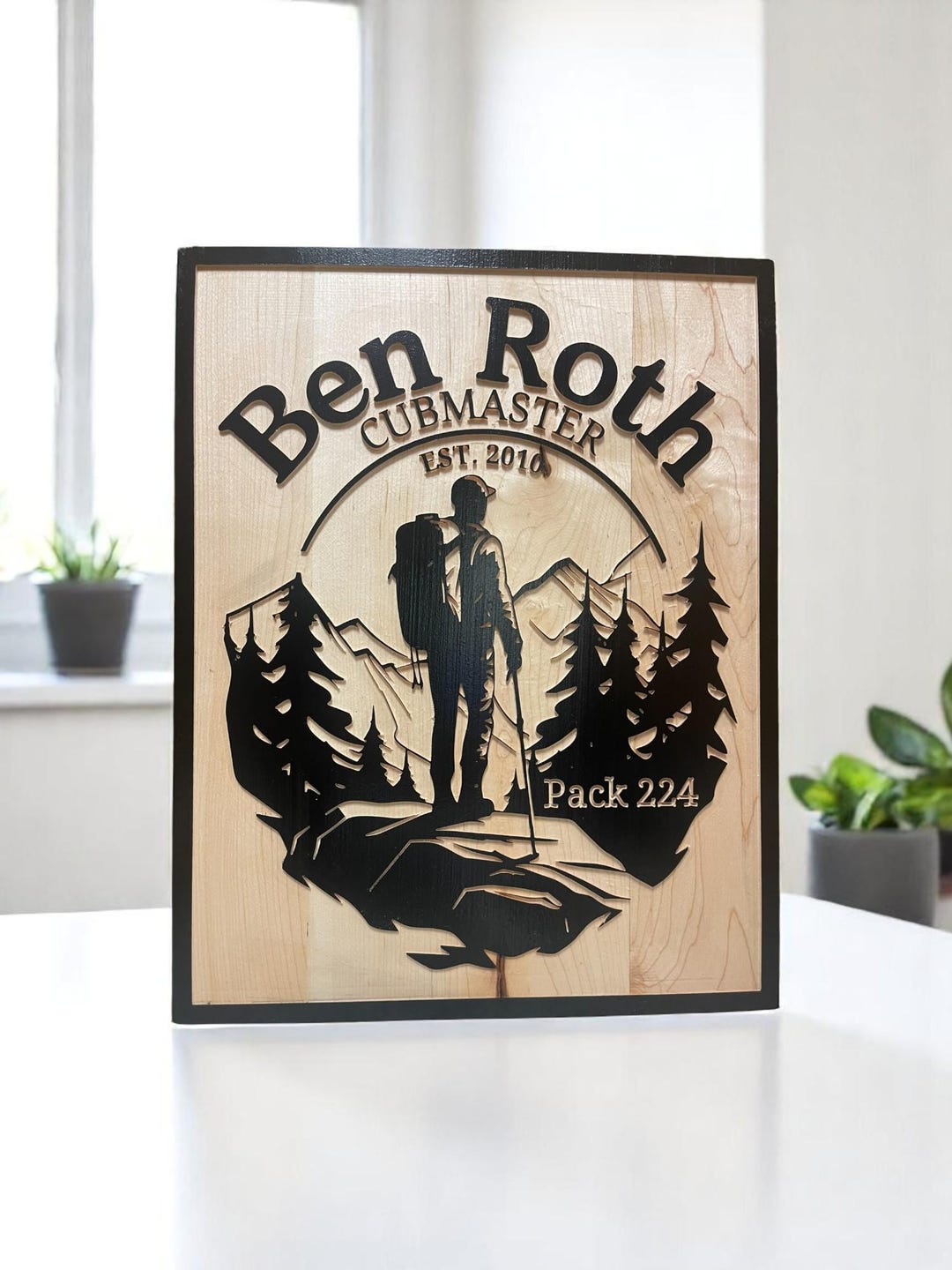 Boy Scout Plaque Personalized, BSA Cub Master, Cubmaster, Scoutmaster ...