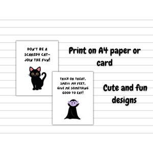 10 Cute Halloween Classroom Posters A4 Digital Download Print Yourself ...