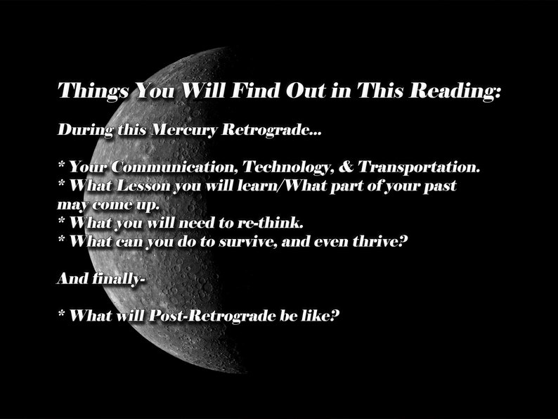 Mercury Retrograde Tarot Reading - What to Expect & How to Survive! - Etsy