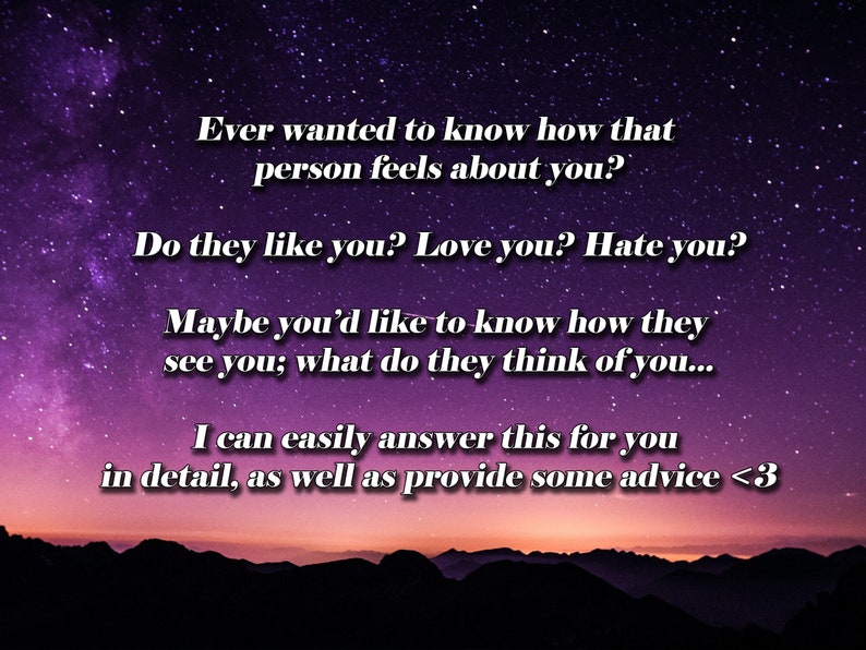 How Do They Feel About/think of You? +advice! Tarot Reading - Etsy