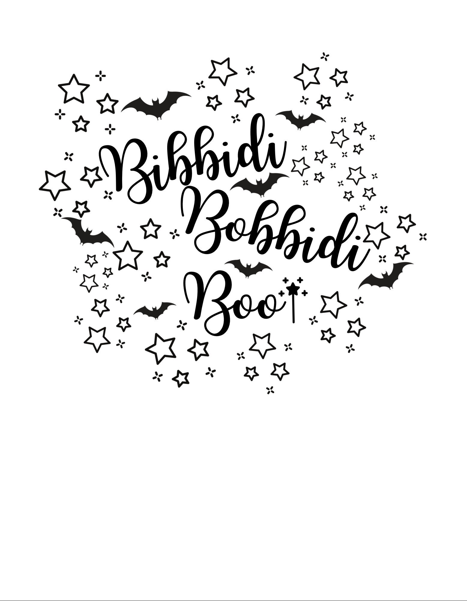 Bibbidi Bobbidi Boo PNG DIGITAL File Download Halloween Cinderella Girl ...