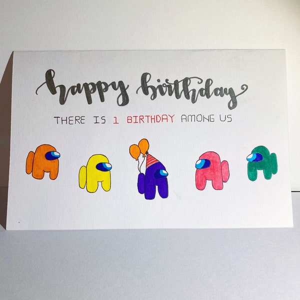 Happy Birthday Among Us - Etsy