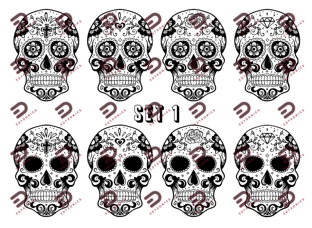 Sugar Skulls 16 Designs! SVG PNG JPEG - Etsy