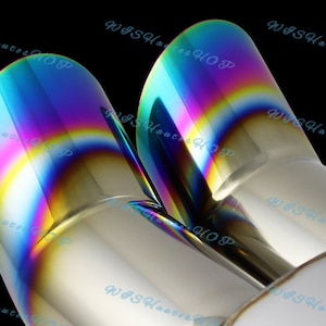 3 DTM Dual Rainbow Burnt Tip Stainless T304 Weld-on - Etsy
