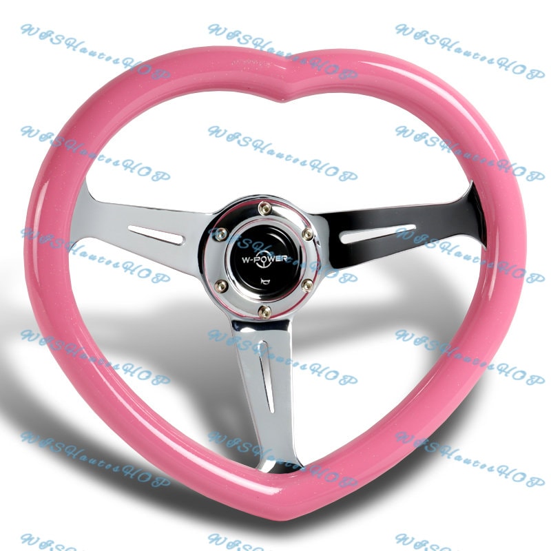 JDM Pink Heart Shaped Racing Steering Wheel Universal Car ABS - Etsy