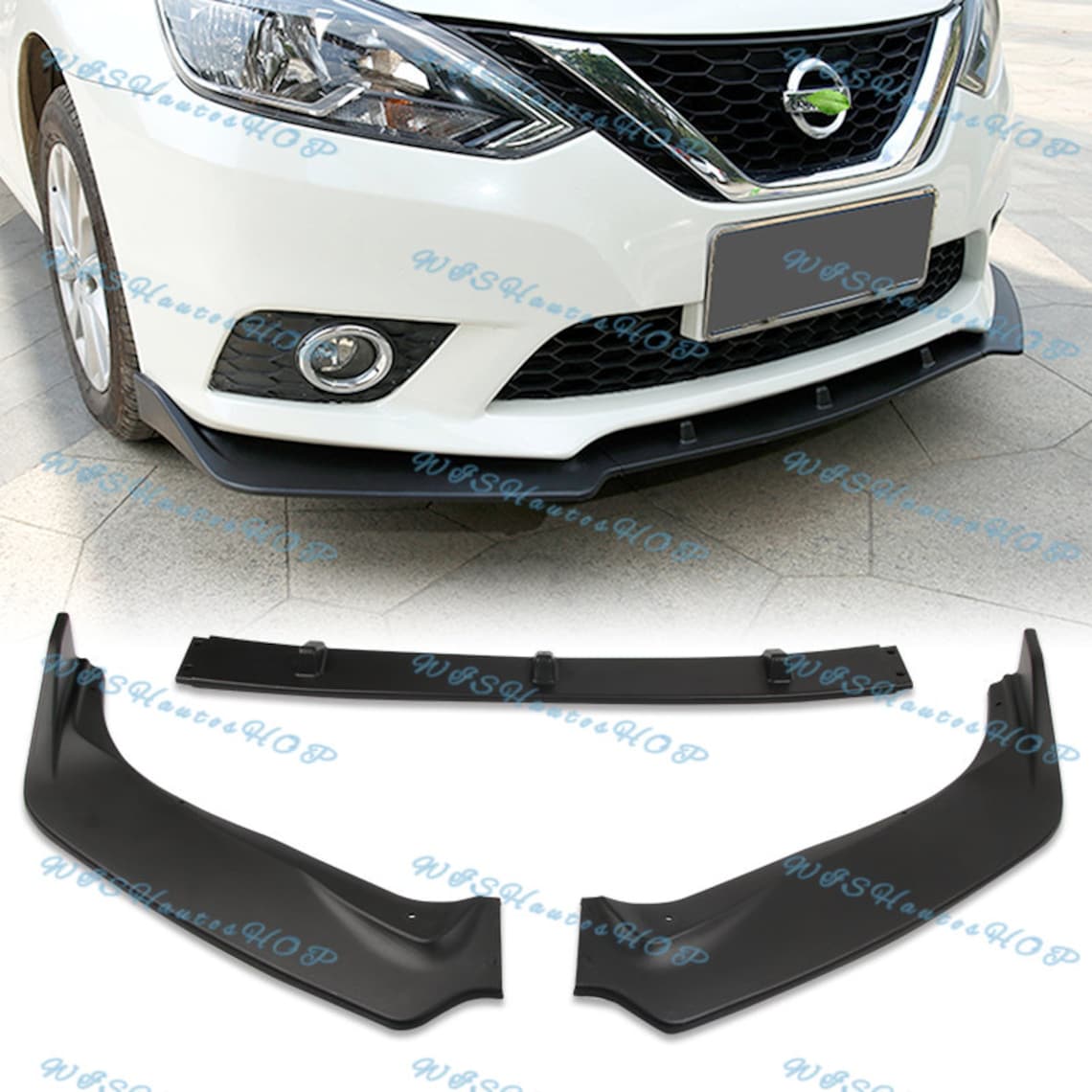 For 2016 2017 2018 2019 Nissan Sentra Matt Black Front Bumper - Etsy