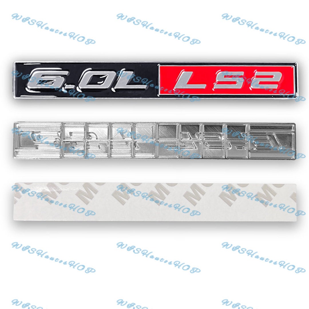 1pcs for Chrome Metal LS2 6.0L V8 Engine Emblem Badges Sticker - Etsy