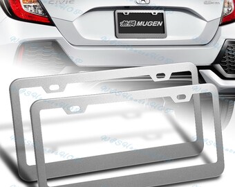 Ombre Bling License Plate Frame Black and Silver Big Crystals - Etsy