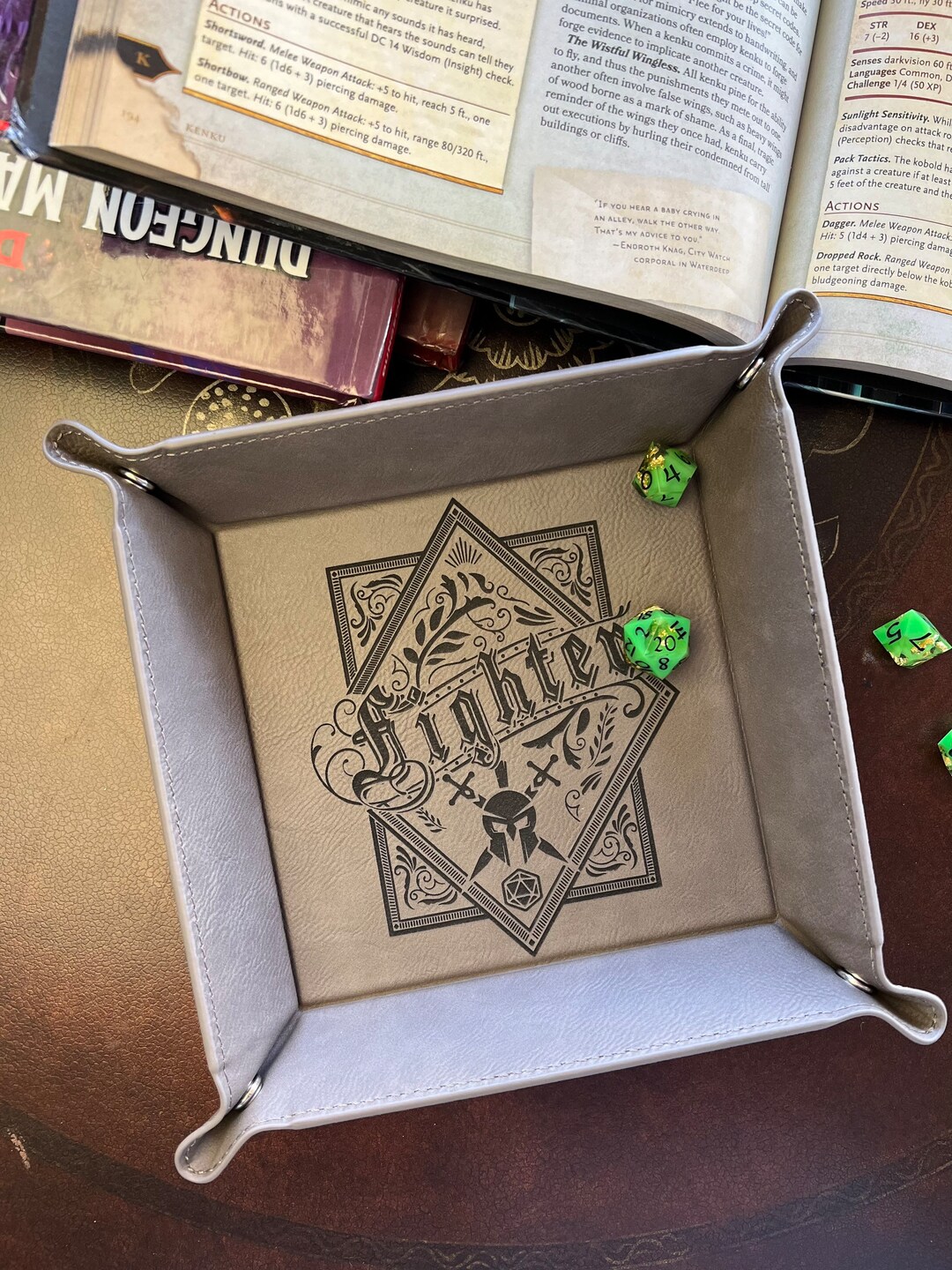 Personalized Dice Tray, Dice Tray Leather, Gaming Tray, Dice Rolling ...