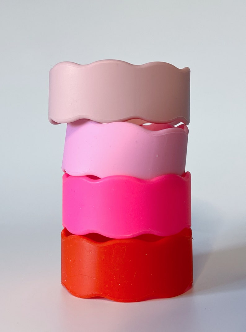 Scallop Edge Bottle Labels Custom Bottle Band Bottle - Etsy