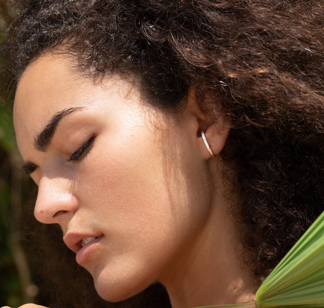 Simple Elegant Sterling Silver Hoop Earrings, Classy Minimalist Dainty ...
