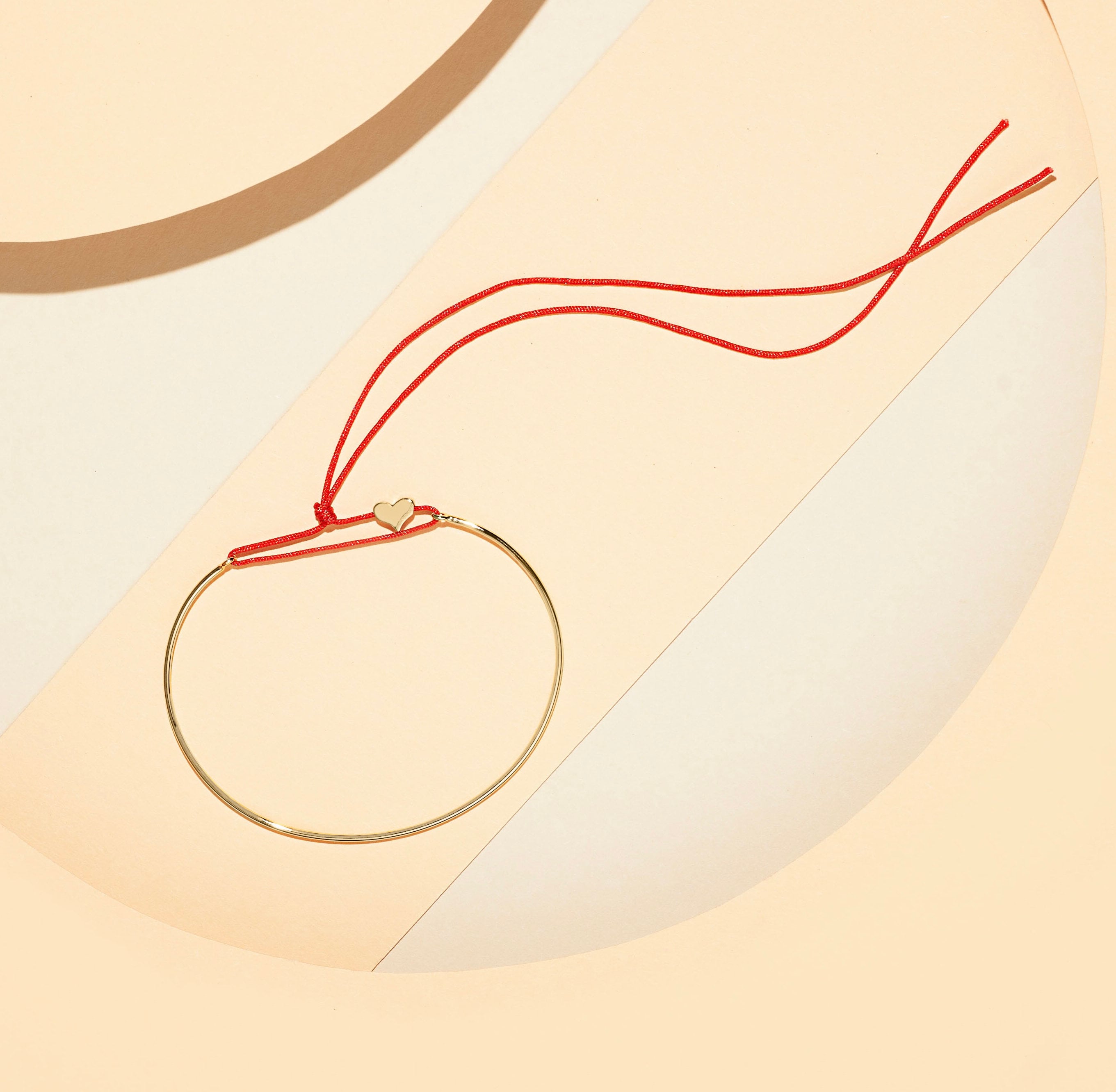 Love Bracelet for Valentine's Day Heart Charm Bracelet in Gold ...