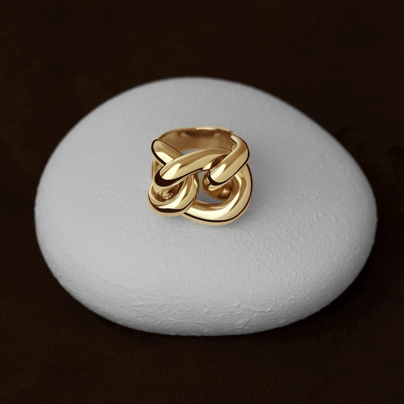 Chunky Gold Ring - Etsy