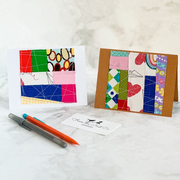 Fabric Greeting Card - Etsy