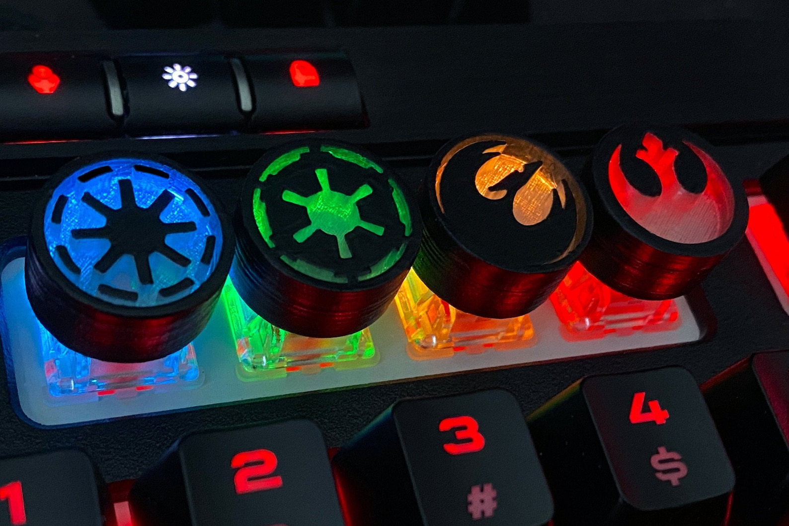 Star Wars Artisan Keycaps for Mechanical Keyboards Cherry MX | Etsy