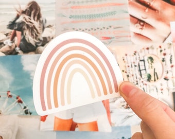 Leopard Rainbow Sticker, Leopard Sticker, Boho Sticker, Rainbow Sticker ...