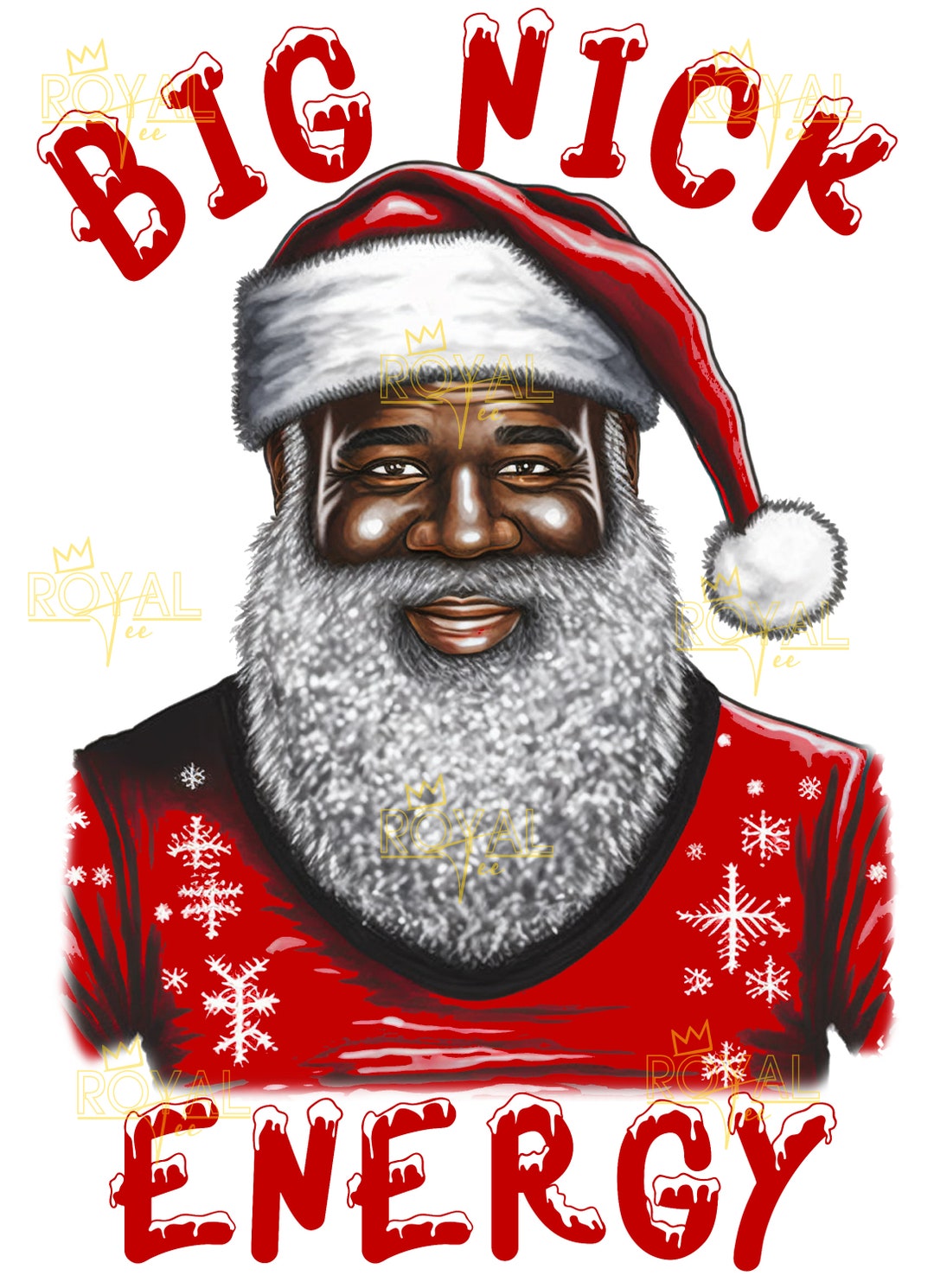 Big Nick Energy Black Santa 3 - Etsy