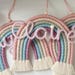 Personalized Rainbow Macrame, Name Sign for Wall, Kids Room Deco, Gift ...