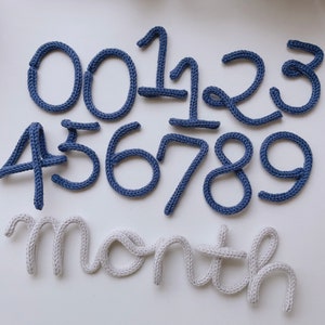 Baby Milestone Numbers Set (months, Numbers Only Not Including Days ...