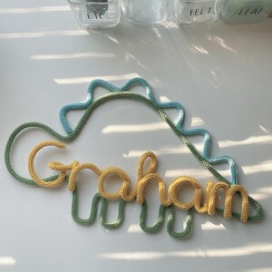 Personalized Knit Lettering, Name Sign for Wall, Kids Room Deco, Party ...