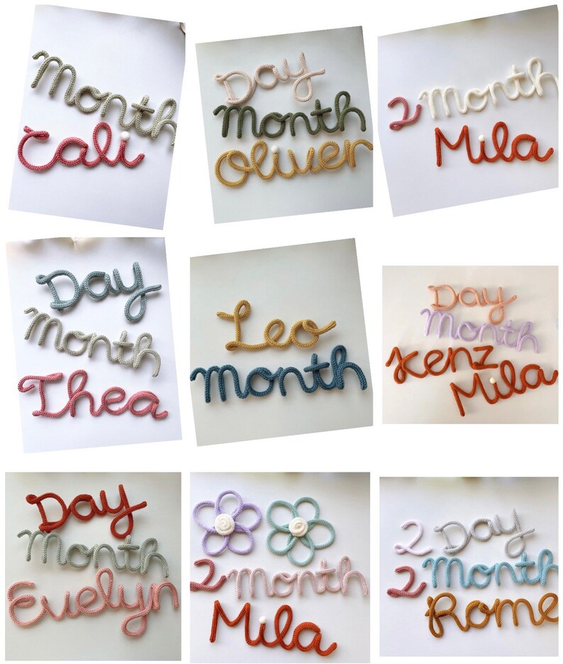 Baby Milestone Numbers Set months Numbers Only Not Including - Etsy