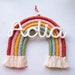 Personalized Rainbow Macrame, Name Sign for Wall, Kids Room Deco, Gift ...