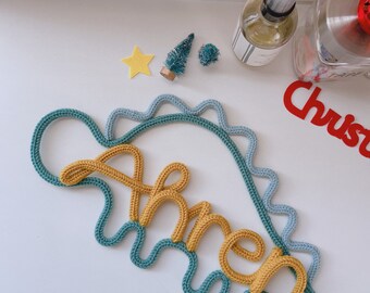 Personalized Knit Lettering, Name Sign for Wall, Kids Room Deco, Party ...