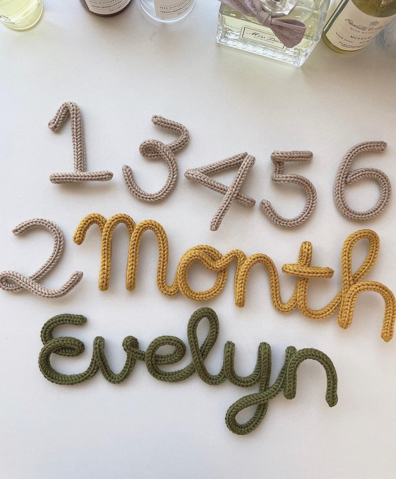 Baby Milestone Numbers Set months Numbers Only Not Including - Etsy